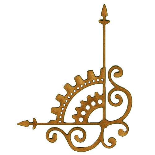 Steampunk Corner Border